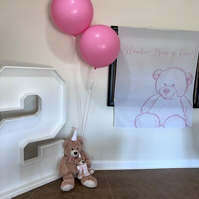 Teddy Bear Custom Baby Shower Banner We Can Bearly Wait Personalized ...