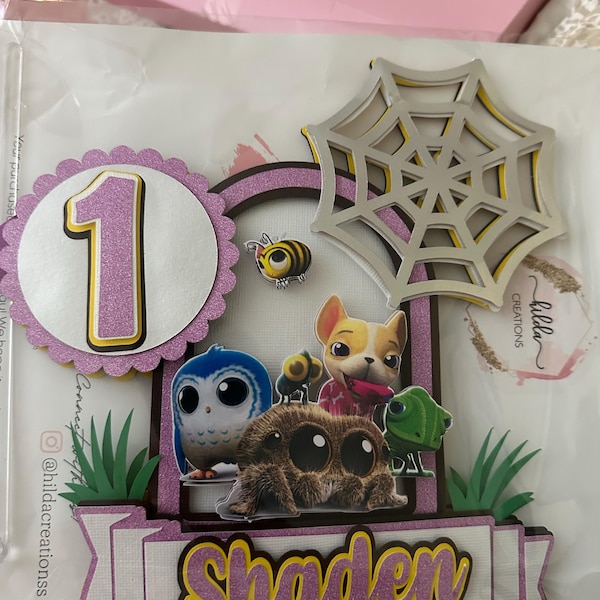 Lucas the Spider Cake Topper | Lucas Birthday | Spider and Friends Cake ...