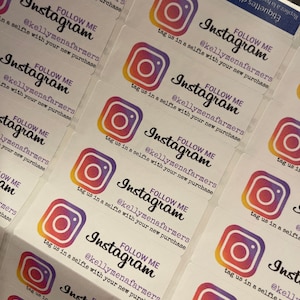 Instagram Personalized Stickers Insta Stickers Personalized Shipping ...