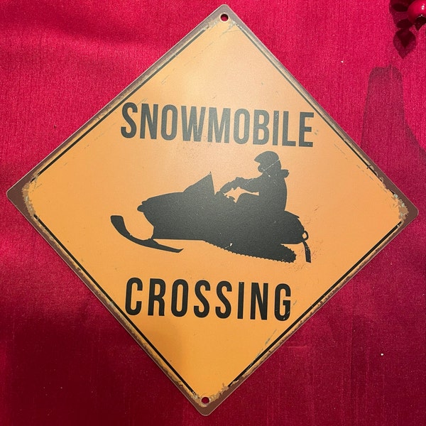 SNOWMOBILE CROSSING SIGN - Snowmobile Crossing Signs, Warning ...