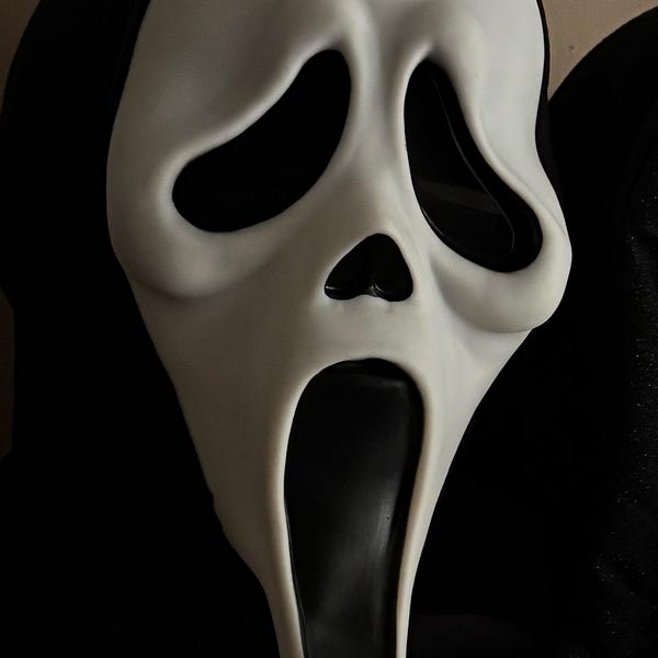 Custom White Shrouded Scream Mask Replica - Etsy
