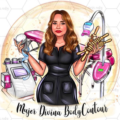 Body Sculpting Logo Design Digital Portrait Cartoon From Photo Portrait ...