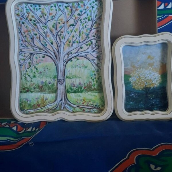 Árvore Da Vavó - Carved Heart Tree Print - Personalized Initial Tree ...