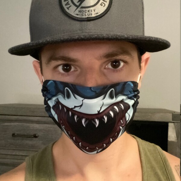 Great White Shark Teeth Sharks Wild Animal Ocean Sea Fish Sublimation ...