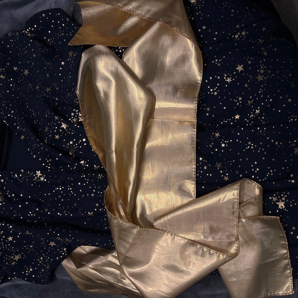 Metallic Waist Sashes, GOLD or SILVER Lame, Praise Dance, Worship , Tie ...
