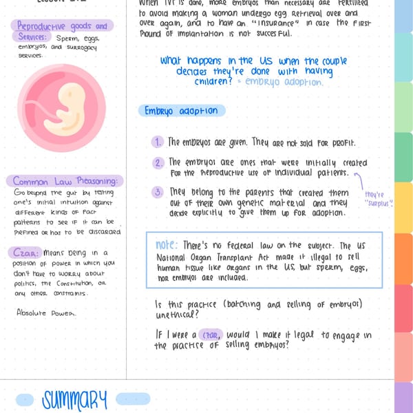 Digital Hyperlinked Notebook, Portrait, Minimal Notebook With Tabs ...