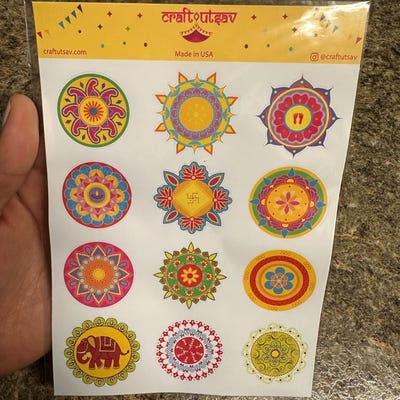 Hindu Gods, Goddesses and Symbols 13 Stickers on 1 Sticker Sheet - Etsy