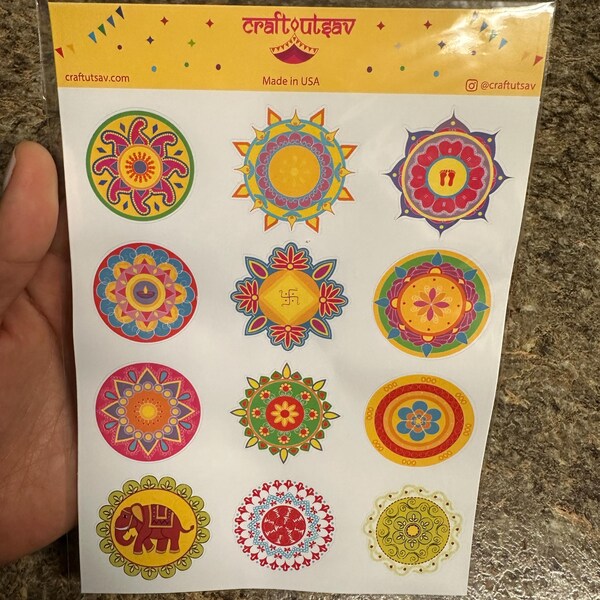 Hindu Gods, Goddesses and Symbols - 13 Stickers on 1 Sticker Sheet - Etsy