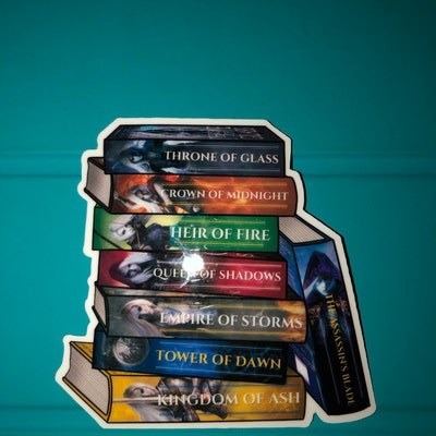 TOG Book Stack Sticker, Throne of Glass Series - Etsy