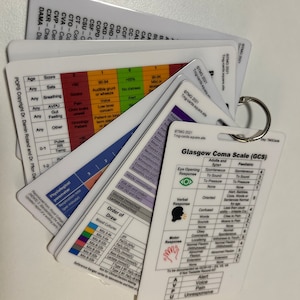 ECG Healthcare Nursing Medical Pocket Card - Etsy