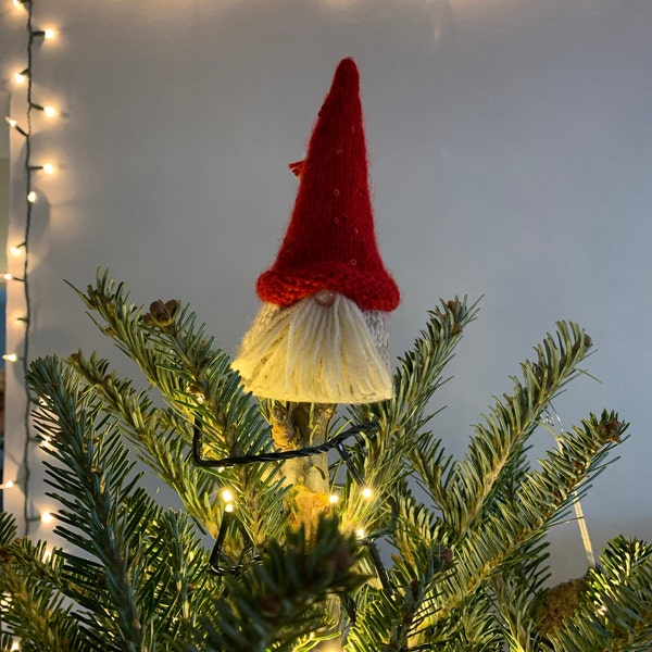 Santa Claus Gnome Christmas Tree Topper. Christmas Gnome, Swedish Tomte ...