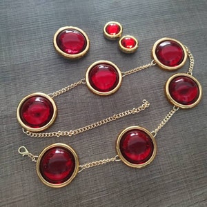 Raven Gem Set Raven Teen Titans Cosplay Orb Accessories, Raven Belt ...