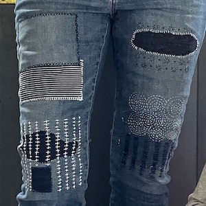 Visible Mending Transfer Value Pack Sashiko Style Pattern Washable ...