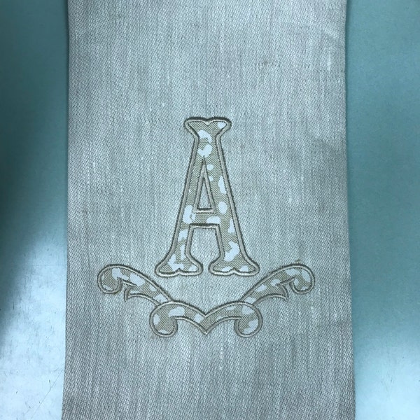 Machine Embroidery Design Fishtail Monogram Applique Font INSTANT ...