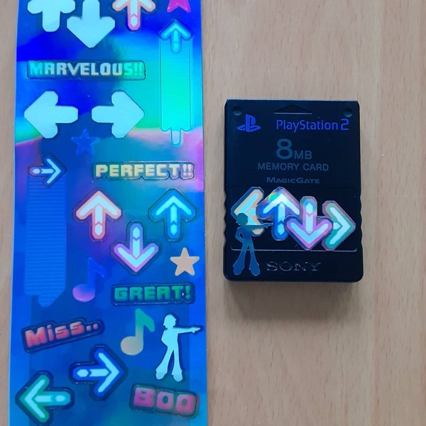 DDR Dance Dance Revolution Holo Deco Sticker Sheet - Etsy