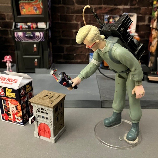 1:12 Miniature Real Ghostbusters Custom FIREHOUSE Fire Station ...