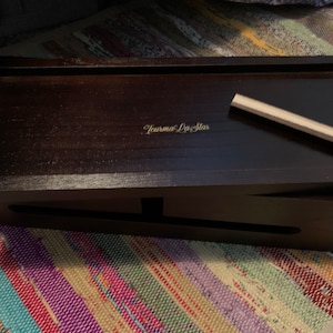 Dark Brown Wood Cable Organizer Box Minimalist, Cable Management Box ...