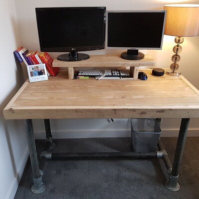 Ashwood Desk Rustic Desk Office Desk, Custom Made From Reclaimed ...