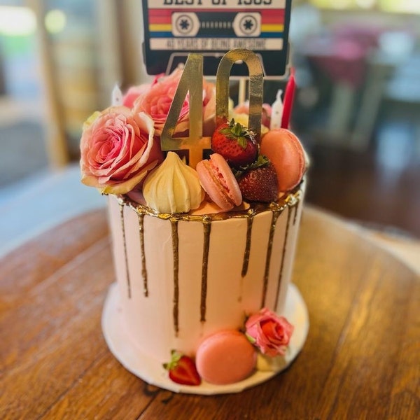40th Birthday, 40th Birthday Cake Topper, Best of 1985, 40th for Him ...