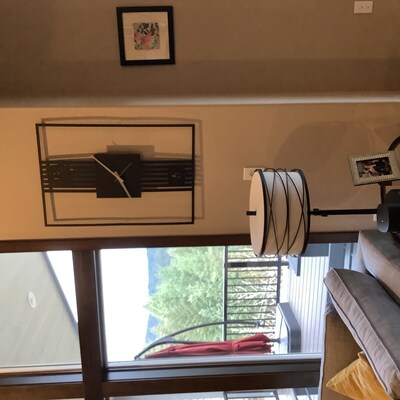 Black Rectangle Metal Wall Clock, Modern Large Wall Clock, Oversize ...