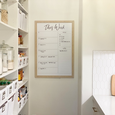 Rustic Large Week Calendar , 24x36 Weekly Planner , Weekly Calendar ...