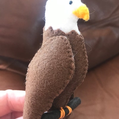 Eagle Sewing Pattern, Felt Christmas Ornament PDF SVG, Felt Bird ...