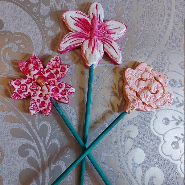 Flower Cookie Cutter + Stamp / Lilly Flower Cookie Cutter + Stamp - Etsy