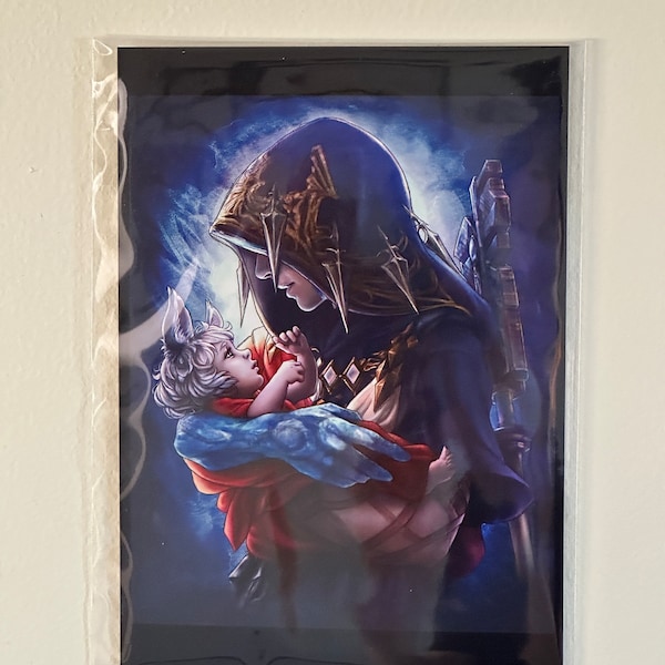 FFXIV "lullaby" Crystal Exarch Lyna Shadowbringers Art Print - Etsy