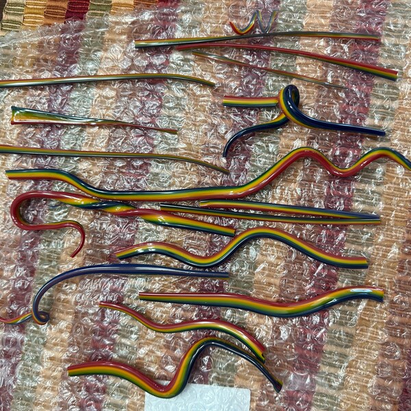 COE90 Rainbowpremium Vitrigraph Ribbons for Fused Glass Projects! Sold ...