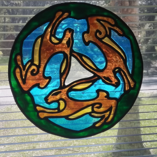 Three Hares, Triple Hare Design, SVG Vector Art File for Use in Arts ...