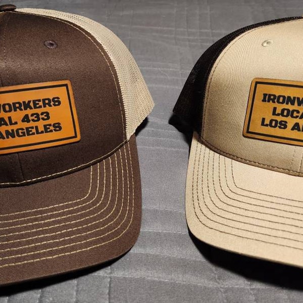 Custom Leather Patch Knit Beanie | Design Your Own Personalized Beanie ...