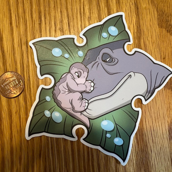 The Land Before Time Inspired Littlefoot and Mother Cartoon Tree Star ...