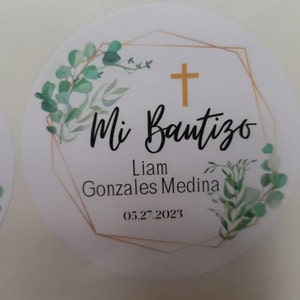 PRINTED Mi Primera Comunion Sticker , First Communion Stickers - Etsy
