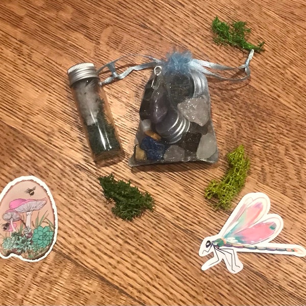 Natural Herbs and Crystals Scoop, Scoop Full of Fairy Garden Apothecary ...