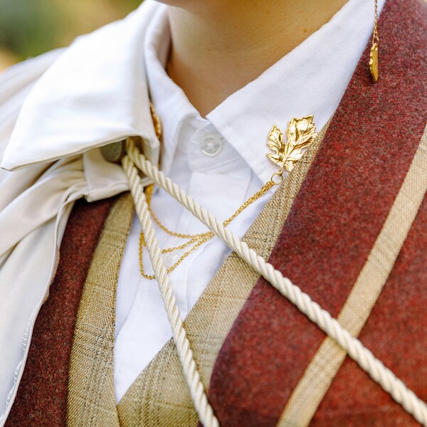 Gothic Cross Collar Chain – White Cross Collar Pin – Chic Cross Lapel ...