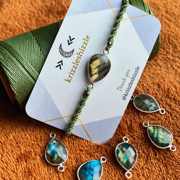 Emerald Gemstone Connector - Pear Shape Bezel Connectors Making ...