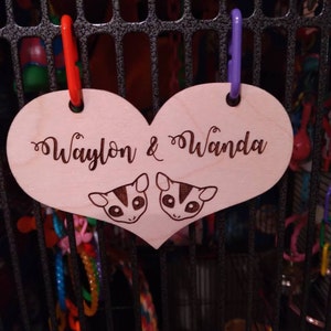 Guinea Pig Cage Tag Personalized Custom Engraved Wood Pet | Etsy