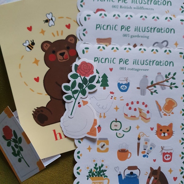 Printable Cute Forest Letter Writing Set - Penpal Paper & Envelope Kit ...
