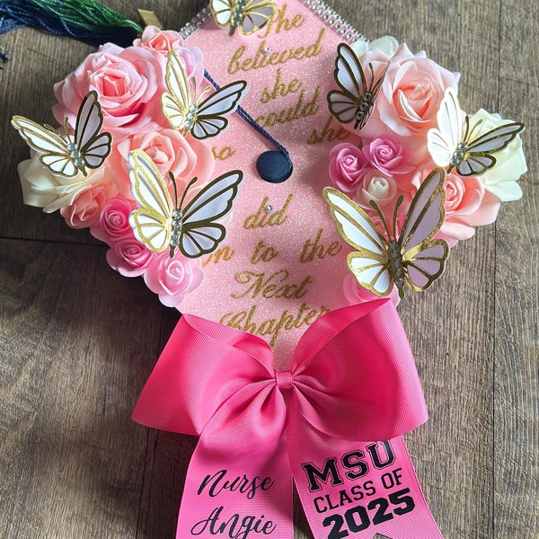 Custom "determinate Dna" Graduation Cap Topper, Biology Major ...