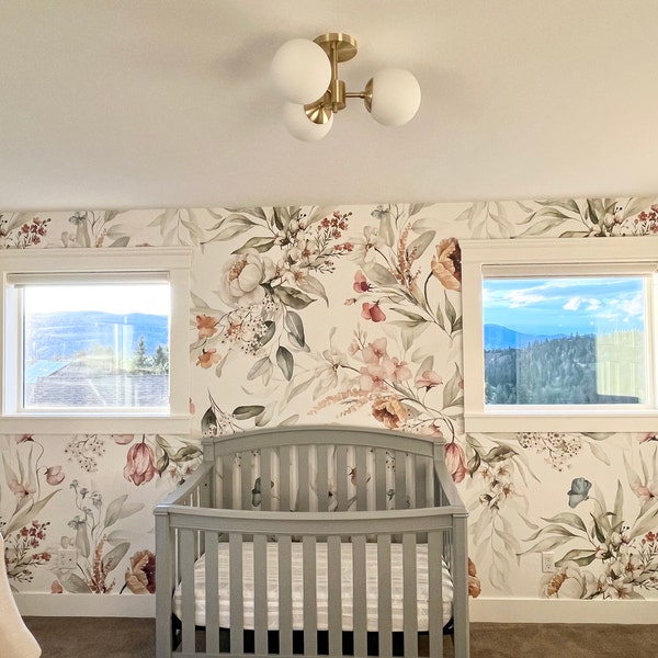 Neutral Abstract Geometric Wallpaper. Peel and Stick Wallpaper and ...