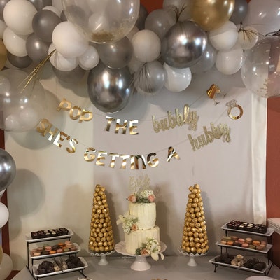 Pop the Bubbly Banner Pop the Bubbly Party Decorations Pop - Etsy
