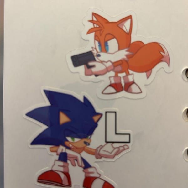 Sonic and Tails Stickers - Etsy
