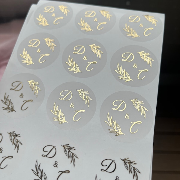 Transparent Sticker, Foil Clear Sticker, Hochzeits, Taufe, Address ...