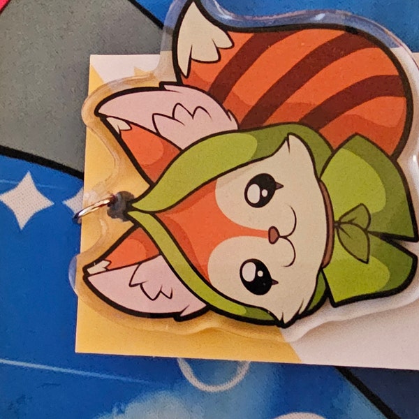 Chibi Agents Acrylic Keychain, Gaming Acrylic Charm, Gift for Gamer ...