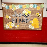 Welcome to Our Hive- Bee Kind- Back to School Bulletin Board - Etsy Canada