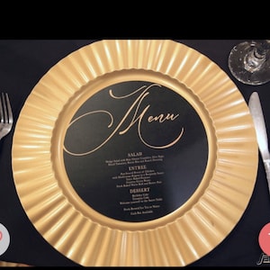 Printed Sample or Sets of 50 Custom Printed Gold & White | Etsy