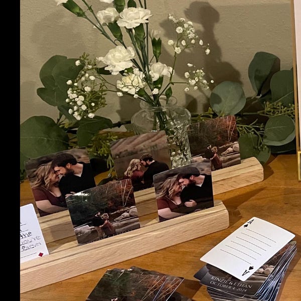 Custom Deck of Cards Playing Cards Guest Book Personalized Photo ...