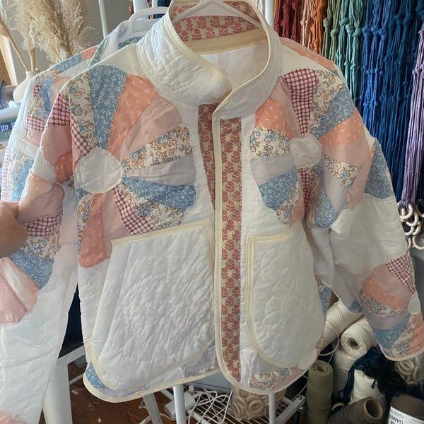 Kids Flora Jacket Sewing Pattern - Digital PDF - Size 2-12 - Quilted ...