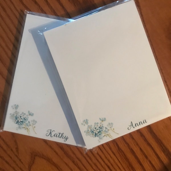 Spring Wildflower Floral Border Note Pad//50 Sheets - Etsy