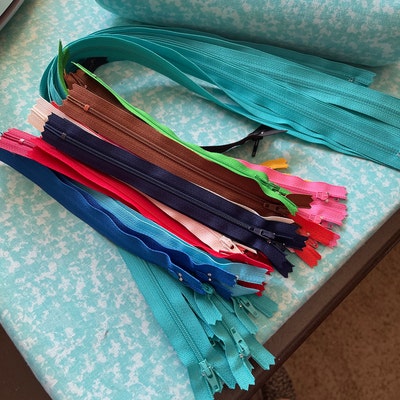30 Inch Handbag Zippers, Long Pull, FIVE YKK Zippers to Match Bright ...